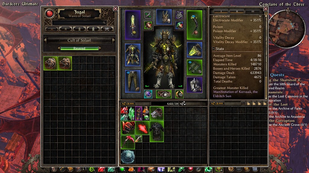 [1.1.9.8] Dreeg's Afflicted Eyeballs - CD DEE Acid/Poison Sentinel ...