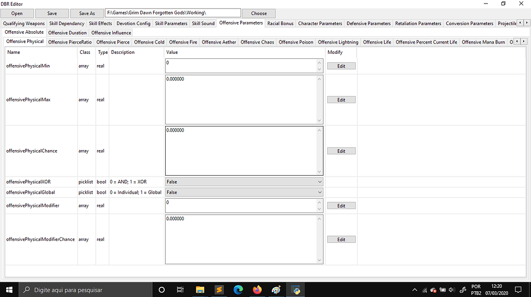 [Tool] DBR files editor - Modding - Projects - Crate Entertainment Forum