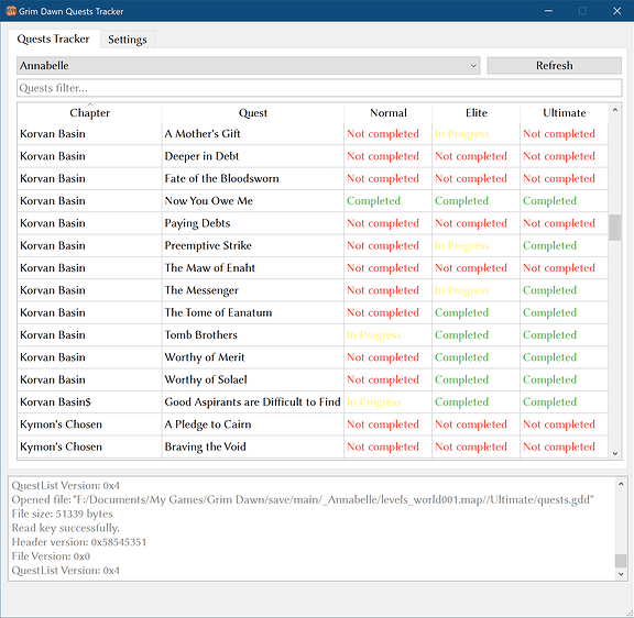 [Tool] GD Quests Tracker - Utilities and Resources - Crate Entertainment Forum