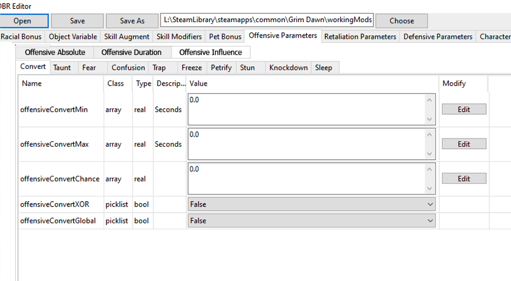 [Tool] DBR files editor - Modding - Projects - Crate Entertainment Forum