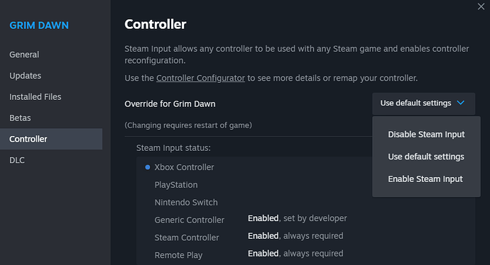 Controller support 1.2 - General Discussion - Crate Entertainment Forum