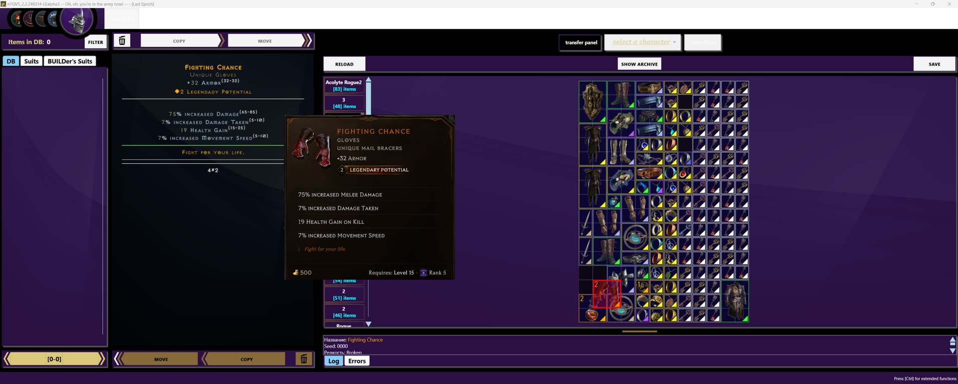 NTQV5 - Grim Dawn, Titan Quest, Diablo 2 + Ressurected, Torchlight II and Last Epoch stasher ...