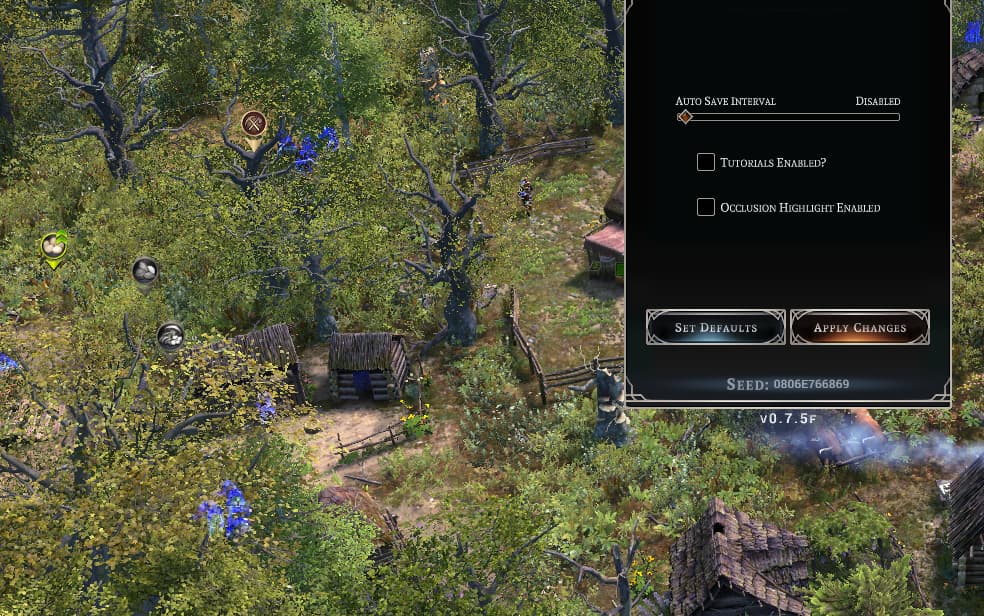 'Occlusion Highlight Enabled' by selecting 'Tutorials Enabled' in ...