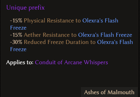 [Suggestion] Add Reduced Freeze duration to the Trozan set skill ...