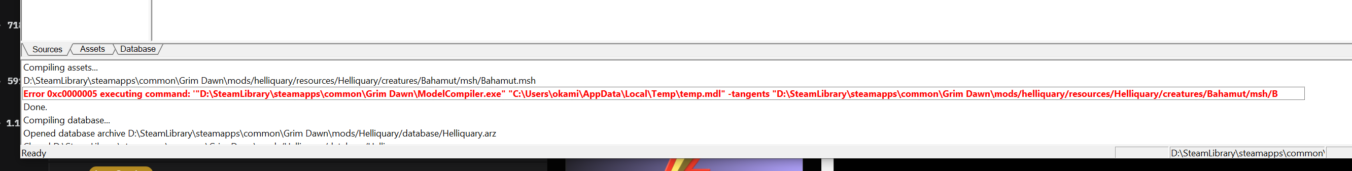 ModelCompiler Error 0xc00000005 -tangents when compiling model - Modding - Tutorials and Help ...