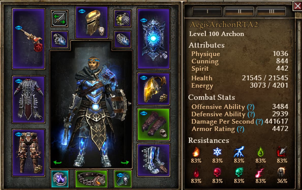 [1.2.1.6] Aegis of Retirement: 4:30 Crucible Gladiator 150-170, Shard ...